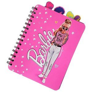 Barbie | Office | New Barbie Cute Pink Journal Diary 4 Tabs Spiral ...
